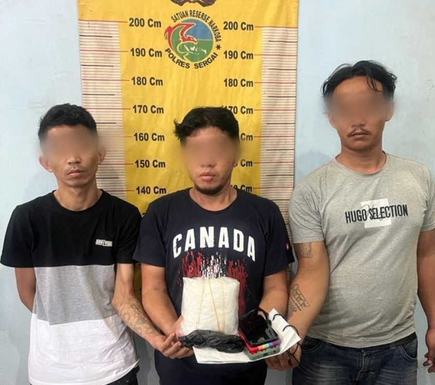 Sat Narkoba Polres Sergai Ungkap 3 Pelaku Jaringan Narkoba Bb 1